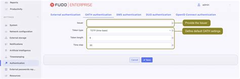 Two Factor OATH Authentication With Google Authenticator Fudo Enterprise 5 4 System