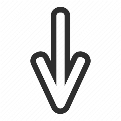 Arrow Down Icon Download On Iconfinder On Iconfinder