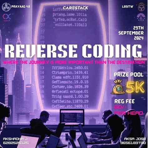 samyuktha lbsitw on linkedin 🔄 reverse coding where the journey