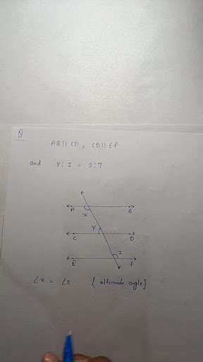 In Fig 6 29 If Ab∥cd Cd∥ef And Y Z 3 7 Find X Filo