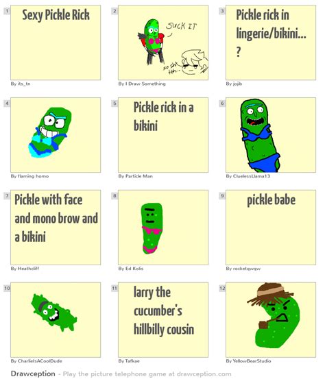 Sexy Pickle Rick Drawception
