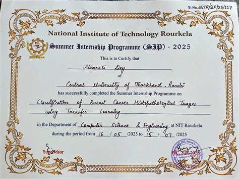 Internshipexperience Nitrourkela Datascienceinternship Machinelearning Deeplearning