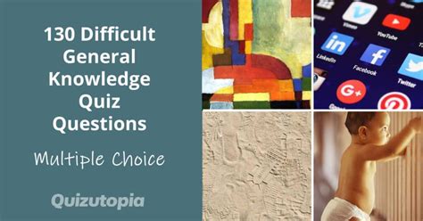 35 Random Multiple Choice General Knowledge Questions With Answers - Quizutopia