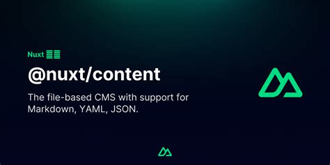 Nuxtcontent Nuxt 模块 Nuxt 中文文档