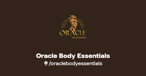 Oracle Body Essentials Instagram Tiktok Linktree