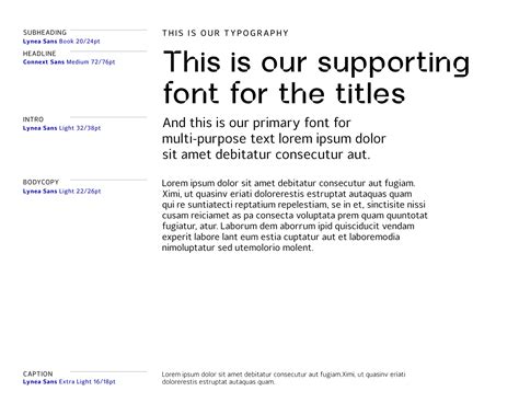 Primary And Secondary Font Leonardo Guidelines