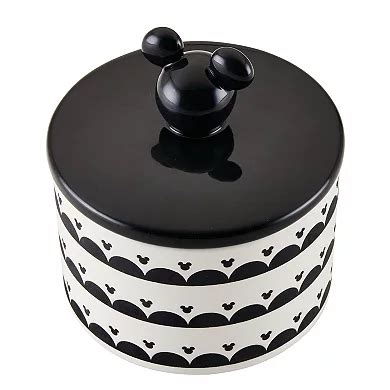 Disney Home Disneys Mickey Mouse Monochrome Medium Ceramic Canister