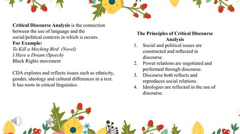 Critical Discourse Analysis Ppt