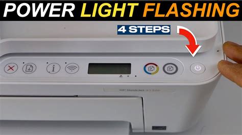 Hp Printer Power Light Flashing How To Fix In 4 Steps Youtube