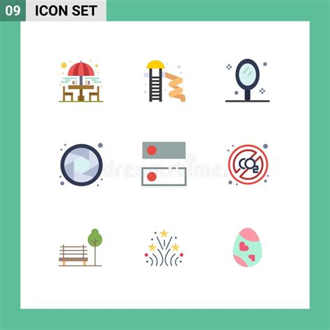Universal Icon Symbols Group Of 9 Modern Flat Colors Of System Dns Beauty Shutter Camera