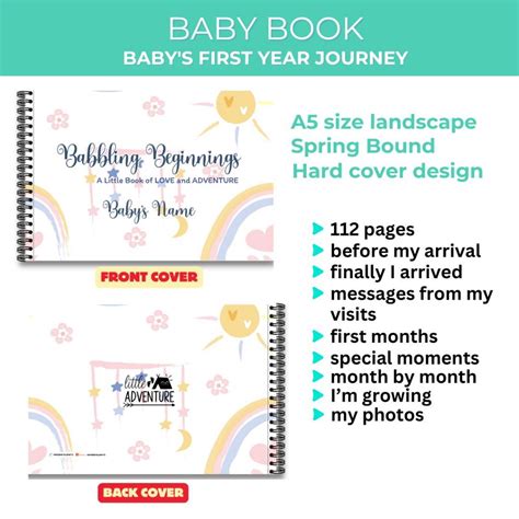 Baby Book, Baby's First Year Journey, Baby Journal | Shopee Philippines