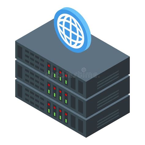 Data Server Icon Outline Style Stock Vector Illustration Of Technology Icon