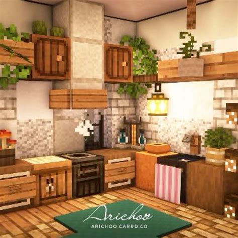 Minecraft Cute Small Kitchen Idea Easy In Survival Minecraft Interior