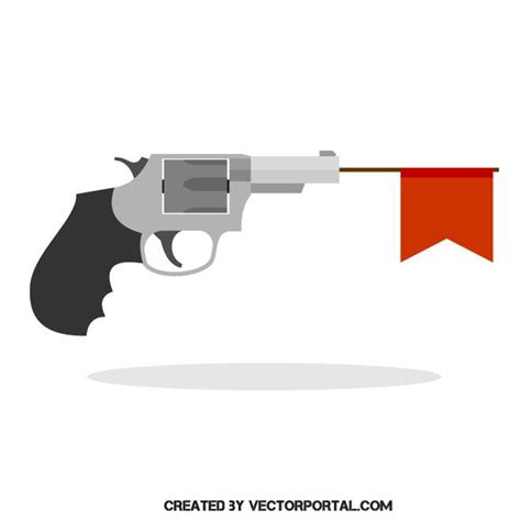 Gun With Flag Royalty Free Stock Svg Vector And Clip Art