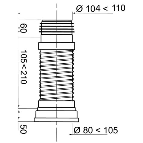 Pan Connector Straight Flexible Wirquin Manufacturing South Africa