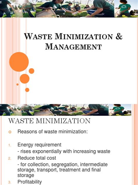 Waste Minimization And Management Pdf Environmental Impact