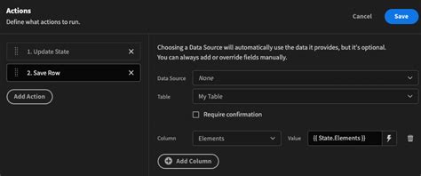 Update State Does Not Trigger Before Save Row Action · Issue 5212