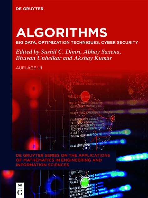 Dimri S Algorithms Big Data Optimization Techniques Cyber Security