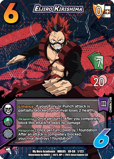 Eijiro Kirishima Xr Ch Universus My Hero Academia Undaunted Raid Universus