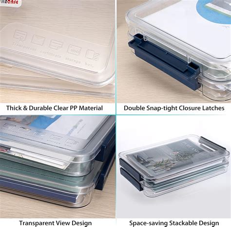 Btsky Clear Plastic File Storage Box Set For Letter India Ubuy
