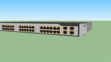 Cisco Catalyst 3750 48 Port 2 Sfp Ethernet Network Switch Ws C3750 3d Warehouse