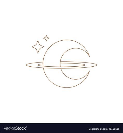 Monoline Element Royalty Free Vector Image Vectorstock