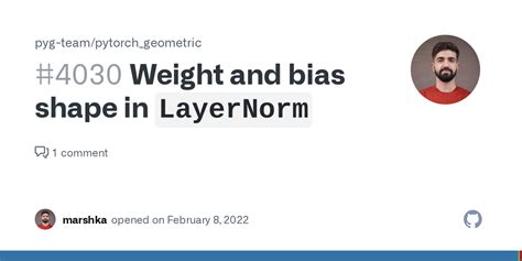 Weight And Bias Shape In `layernorm` · Issue 4030 · Pyg Teampytorch