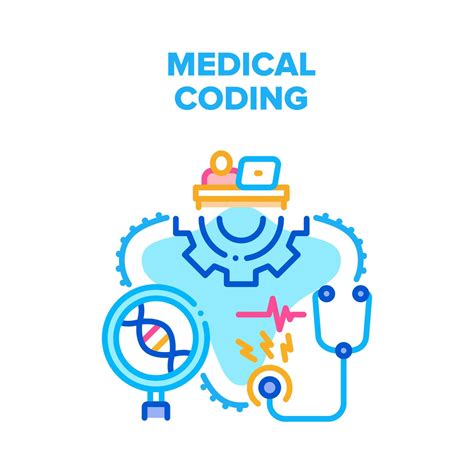 medical coding vector concept color illustration 17352739 vector art at