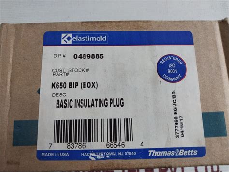 Elastimold Abb K650 Bip Basic Insulating Plug Aeliya Marine