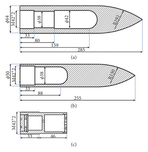 Geometries Of Projectiles And Deceleration Measurement Device A Download Scientific Diagram