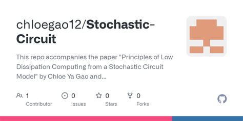 github chloegao12 stochastic circuit this repo accompanies the paper