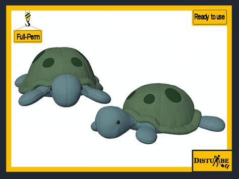 Second Life Marketplace Disturbed Promo Bertie The Turtle Plush Toy Full Perm Mesh