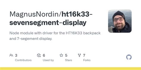 GitHub MagnusNordin Ht K Sevensegment Display Node Module With Driver For The HT K