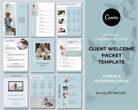 Coach Client Welcome Packet Template Fitness And Nutrition Template Client Onboarding Pack