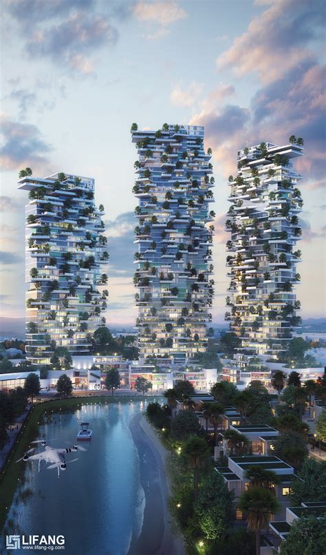 lifang rendering residence project behance