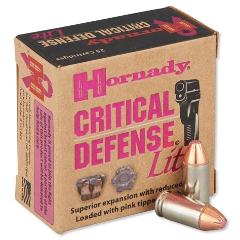 Hornady Critical Defense Lite 9mm Luger Ammunition 250 Rounds Ftx 100 Grain