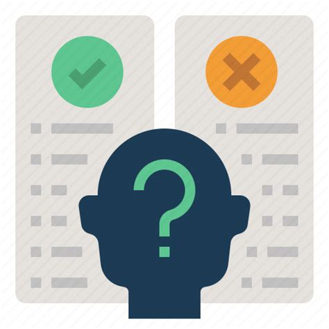 Doubt Hypothesis Research Hypothesis Statistical Analysis Usability Testing Icon