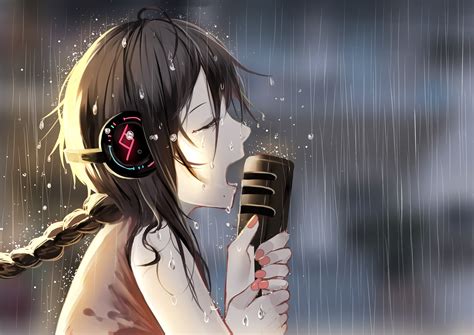 Anime Girl Singing Sad Anime Sing Over 509 Royalty Free Licensable