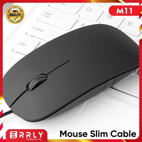 Jual Errly Mouse Slim Elegan M11 Kabel Usb Panjang 2meter Mouse Gaming Mouse Kantor Good Quality