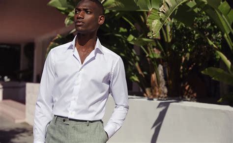 Mens White Dress Shirts White Suit Shirts Eton
