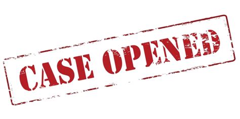 Case Opened Text Commence Red Vector Text Commence Red Png And