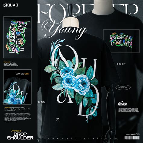 Drop Shoulder T Shirt Social Media Poster Design Behance