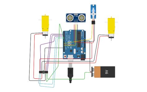 circuit design path finding robot 1 tinkercad