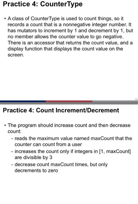 solved practice 4 countertype a class of countertype is