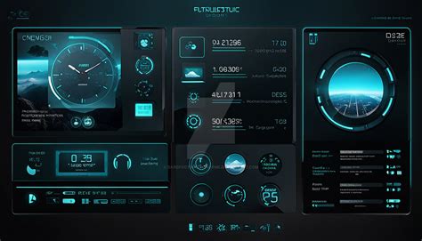 Promptcreate A Futuristic Ui Widget Pack Designed By