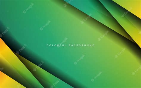 Premium Vector Abstract Geometric Overlap Layer Green Color Background