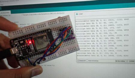 ESP With BMI Accelerometer Gyroscope Sensor