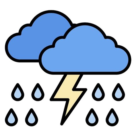 Premium Vector Storm Vector Illustration Style