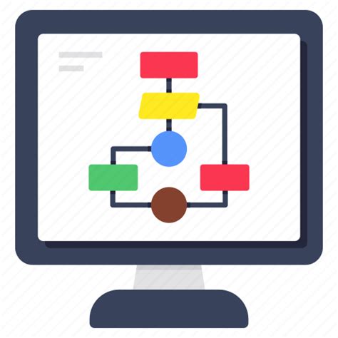 Sitemap Flowchart Flow Diagram Hierarchy Algorithmicons Icon