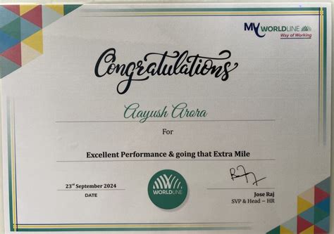 Aayush Arora On Linkedin Thanks Yogesh Shah Hemant Ghodke Worldline